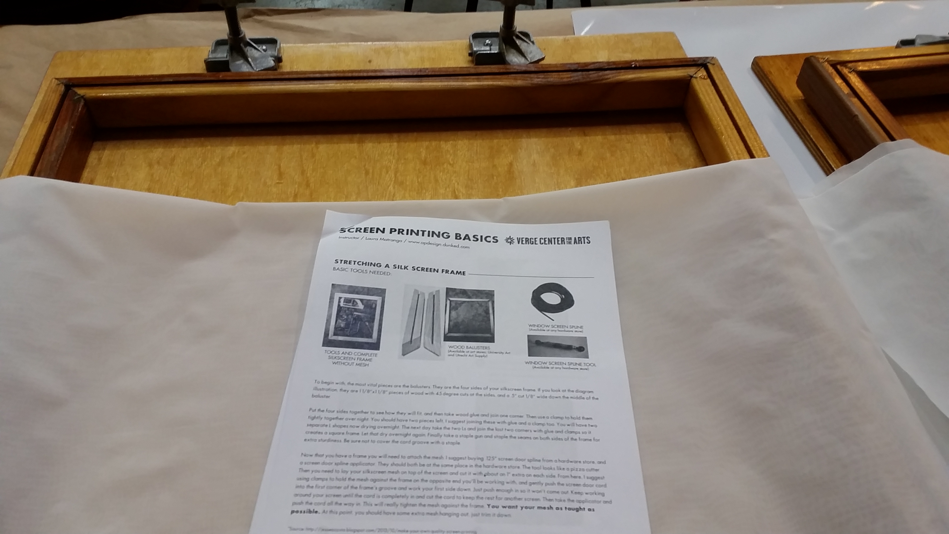 Learning to Screenprint - Heather Hogan